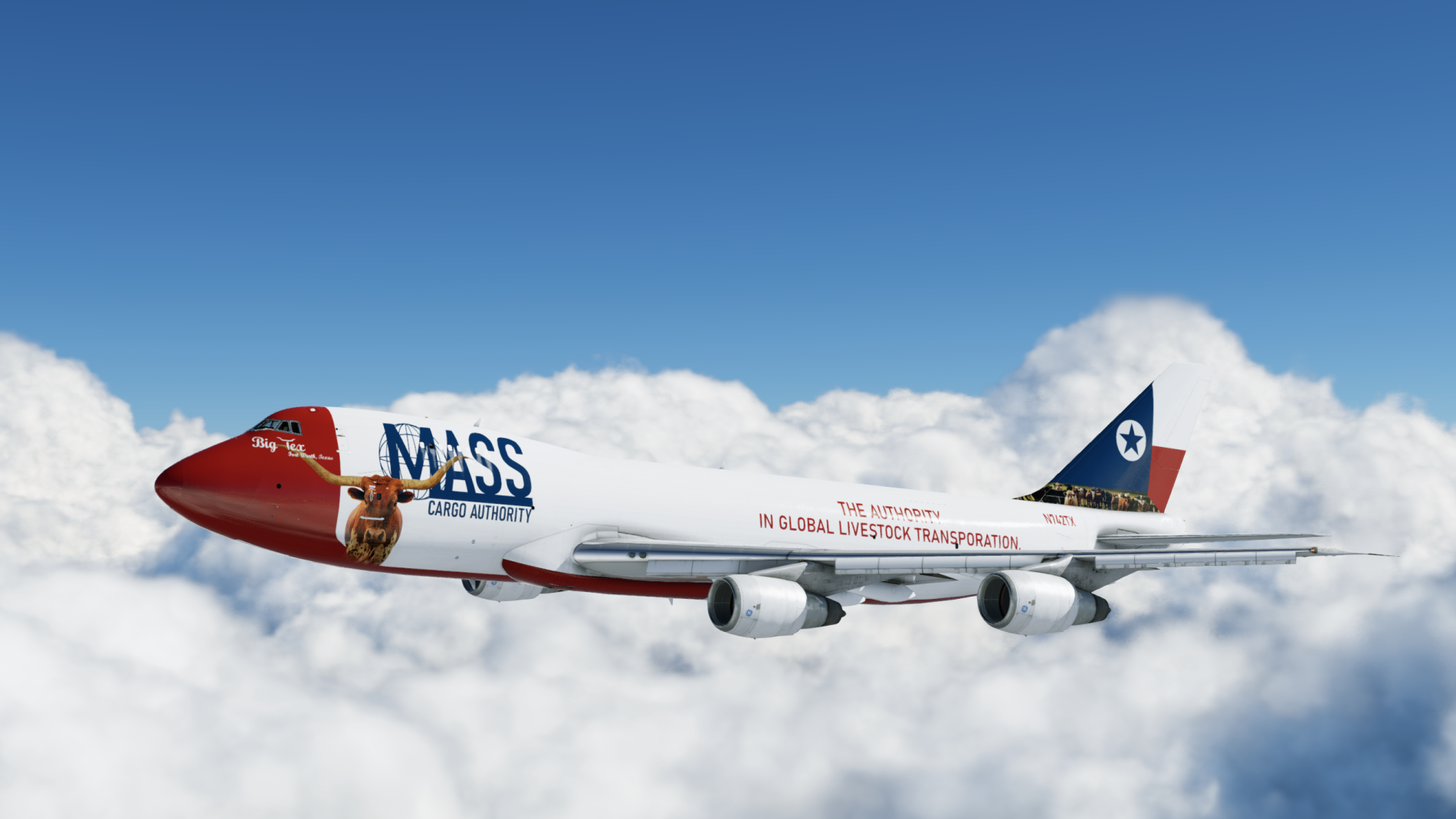 Felis 747-200F | N742TX - MASS Cargo Authority "Big Tex" - Felis Planes ...