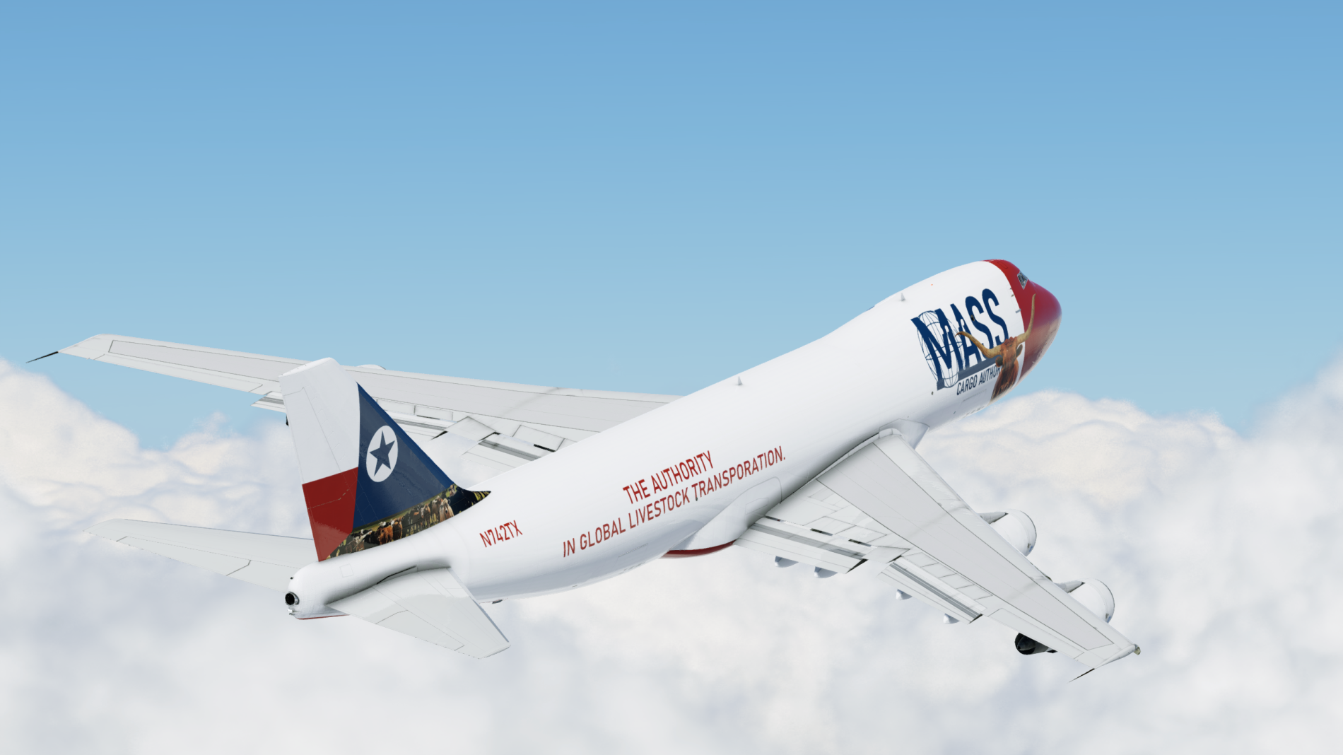 Felis 747-200F | N742TX - MASS Cargo Authority "Big Tex" - Felis Planes ...