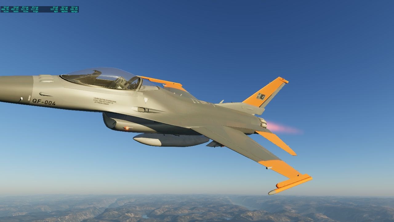Remotely Operated F-16 - QF16 livery and wing tip probes (JCS) - Other ...