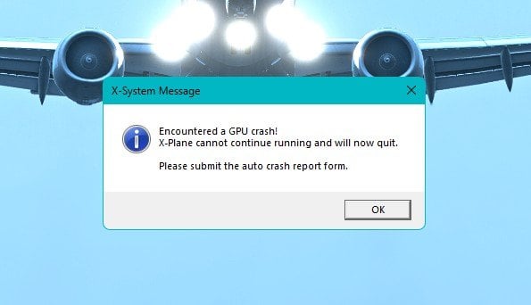 GPU Crash After Beta 5 Update - X-Plane 12 Technical Support - X-Plane ...