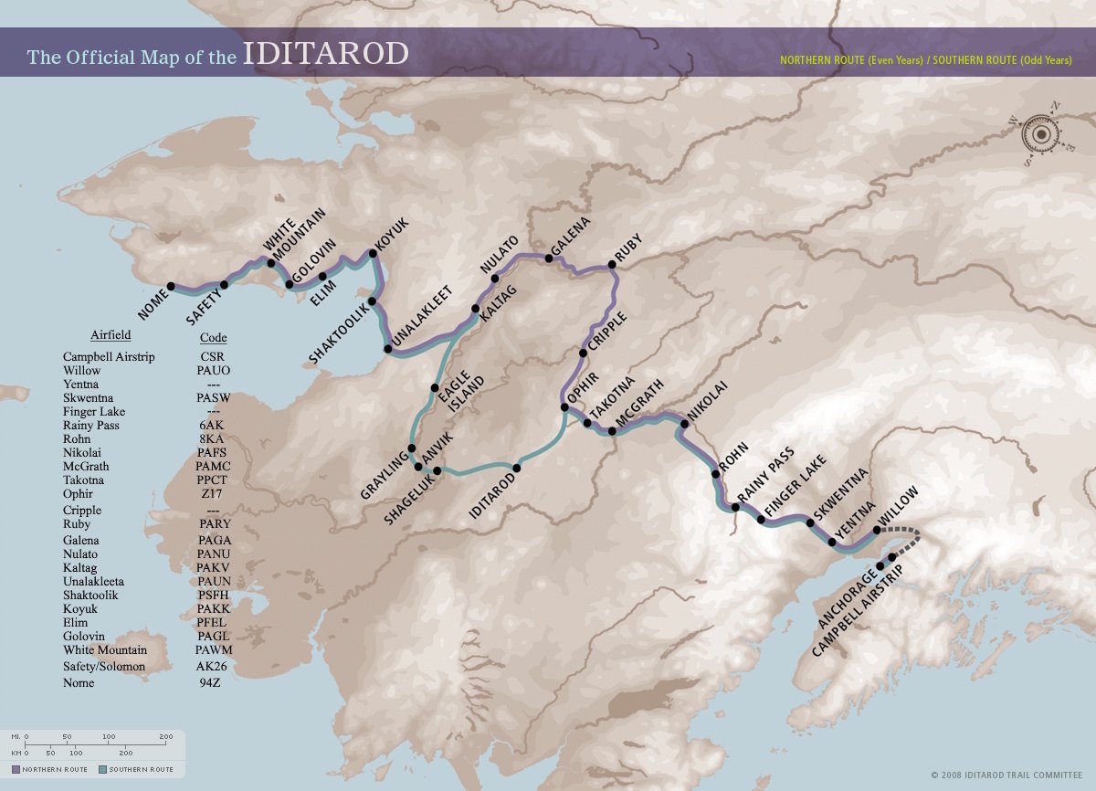 Iditarod Updated Map & WPT's Spreadsheet - Iditarod 2026 - X-Plane.Org ...