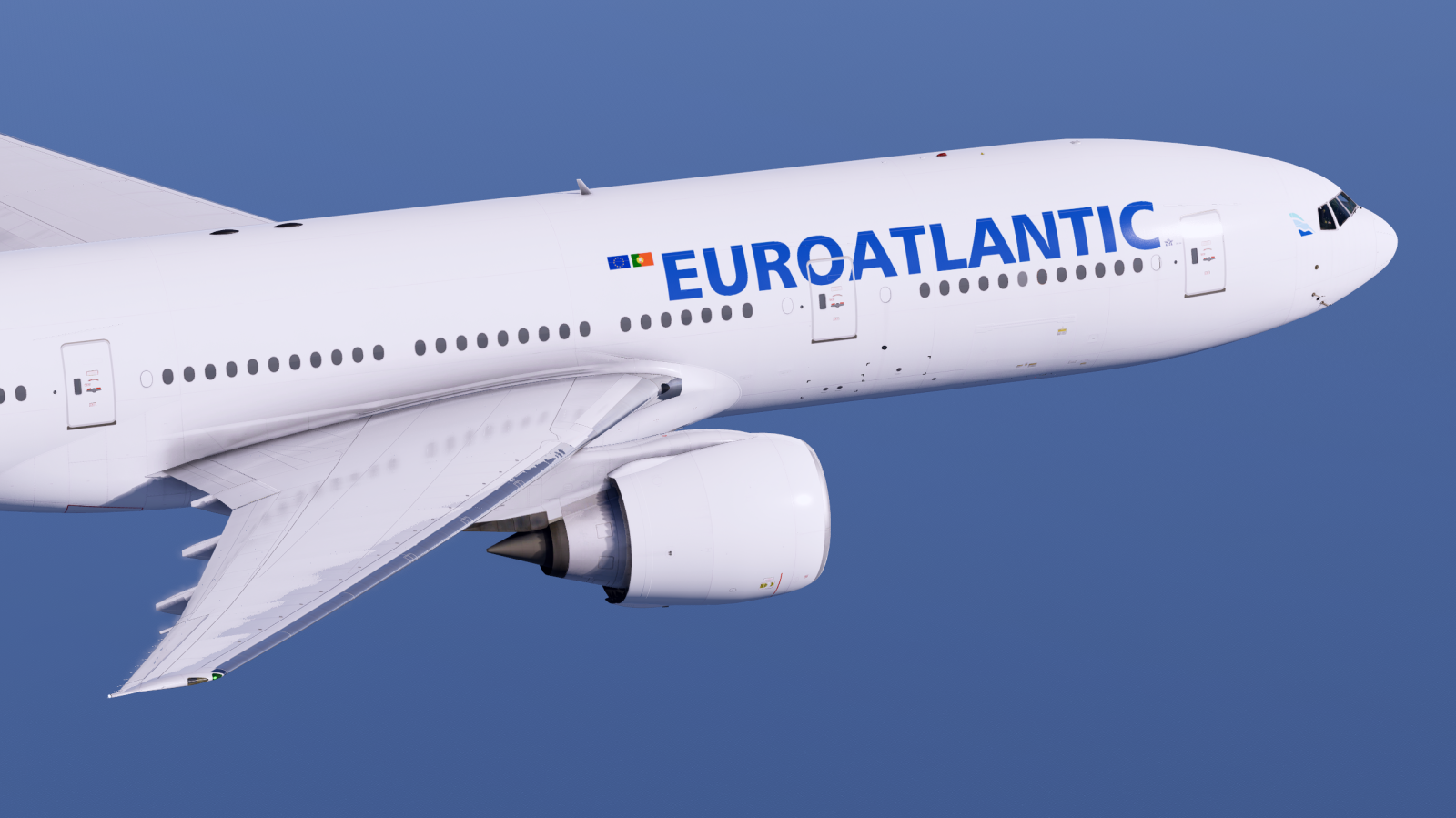 Euro Atlantic Livery Pack FF 777-200ER - 8K and 4K - FlightFactor - X ...