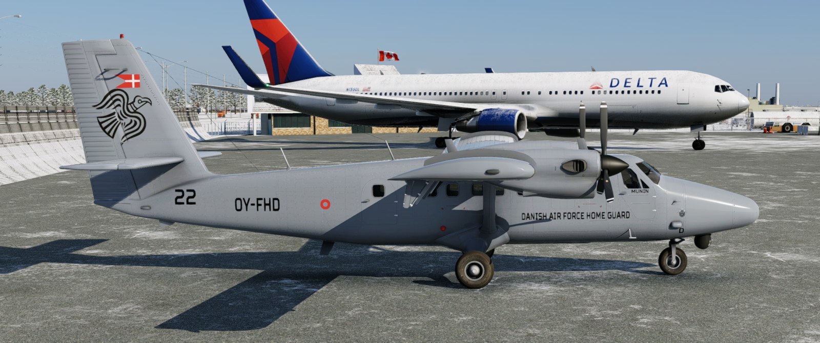 Flyverhjemmeværnet OY-RFD & OY-RFC liveries for DHC-6 by RWDesign ...