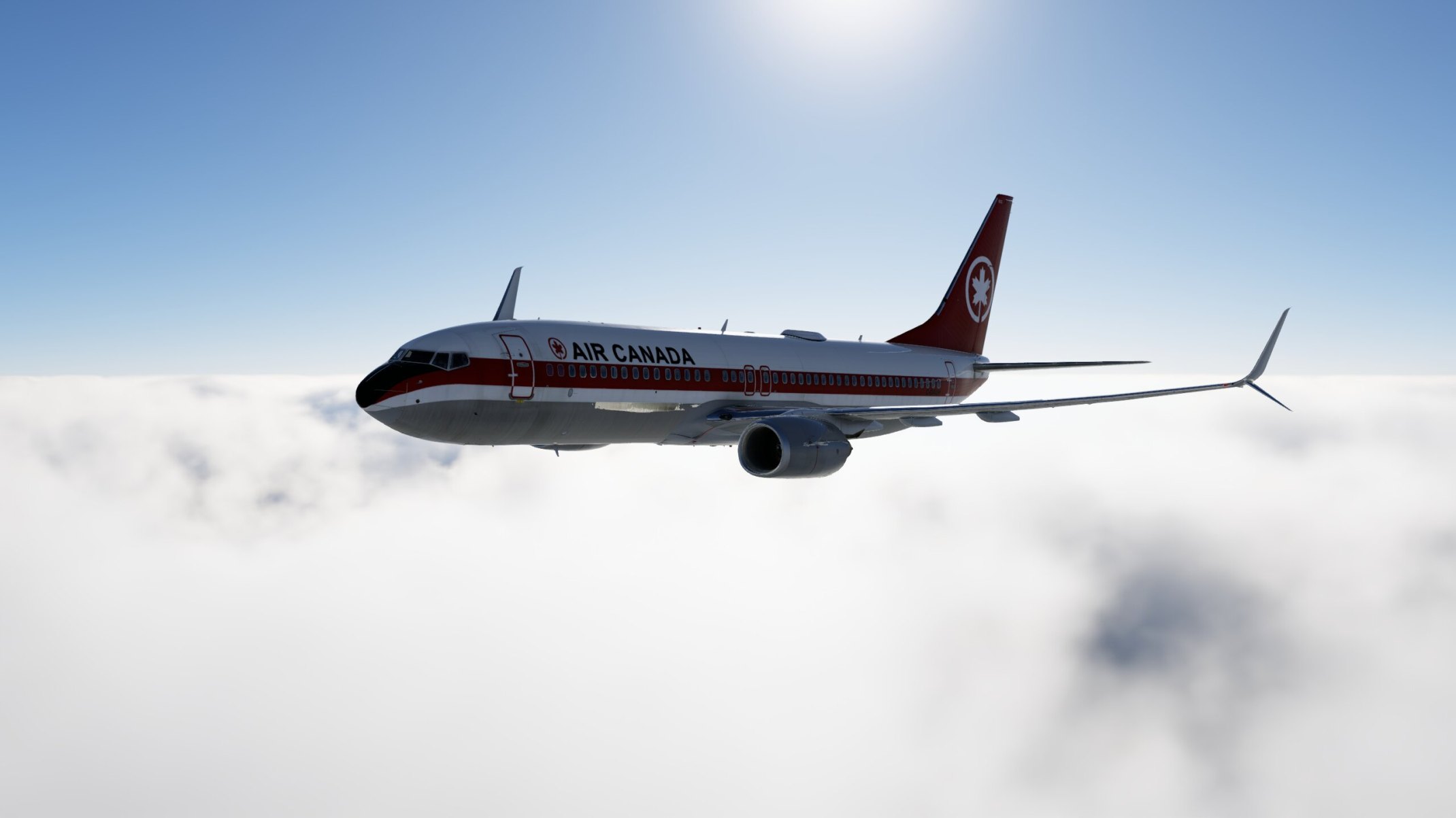 Air Canada Retro Livery Level Up 737-800 V2 - Other Aircraft Livery - X ...