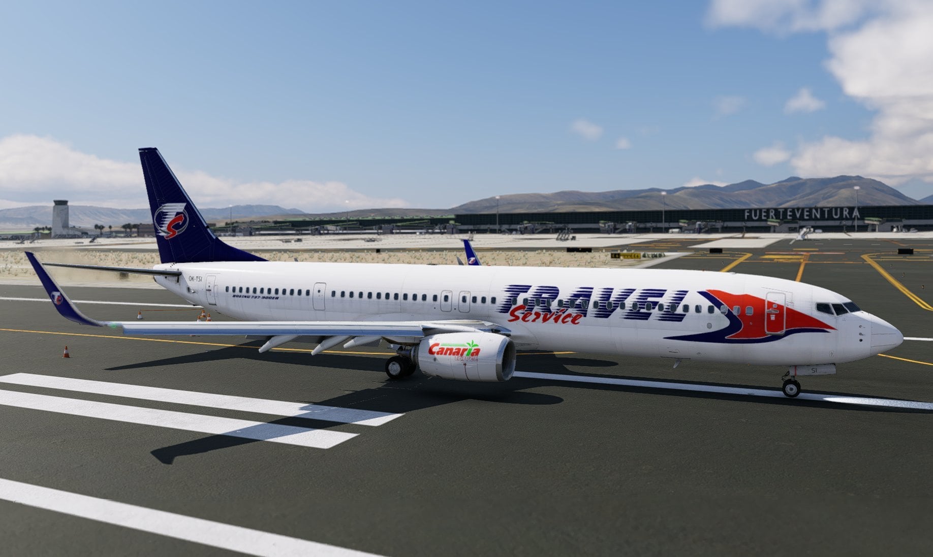LevelUp 737-900ER v2 8K Travel Service OK-TSI (actual Blue + old Red ...