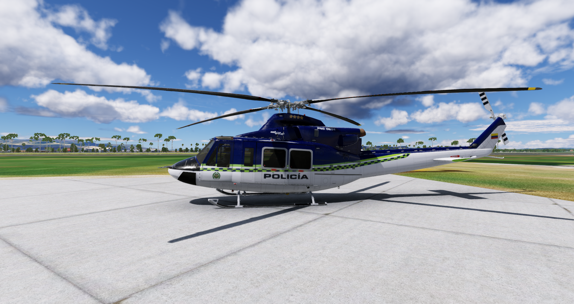 Policia Nacional de Colombia livery for the X-Trident Bell 412 - X ...
