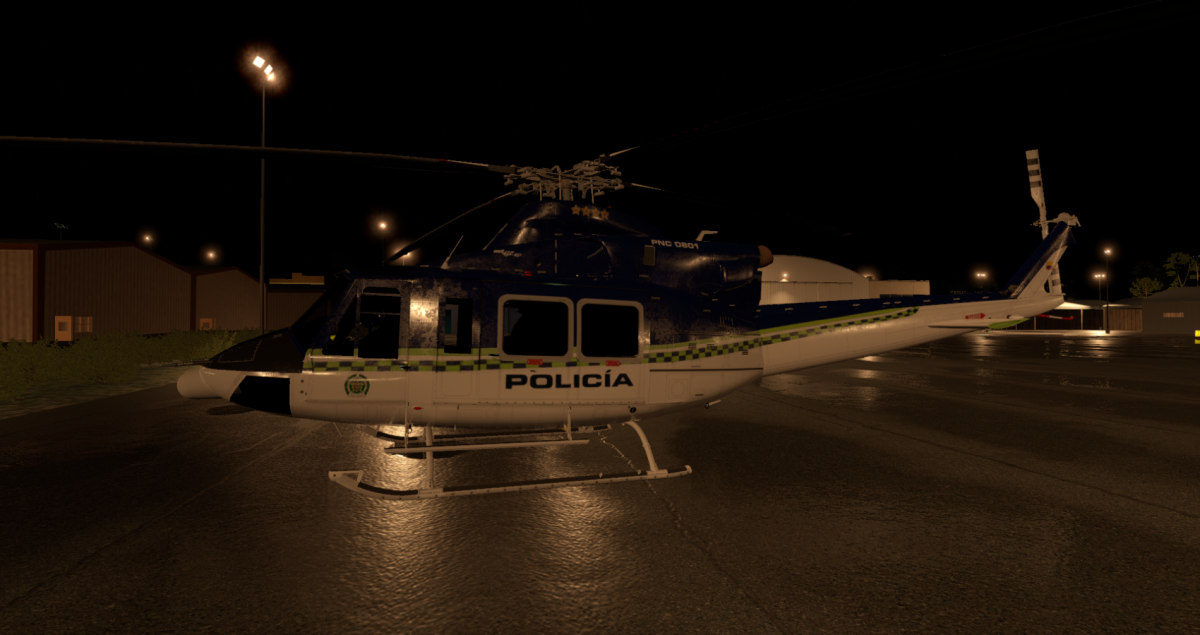Policia Nacional de Colombia livery for the X-Trident Bell 412 - X ...