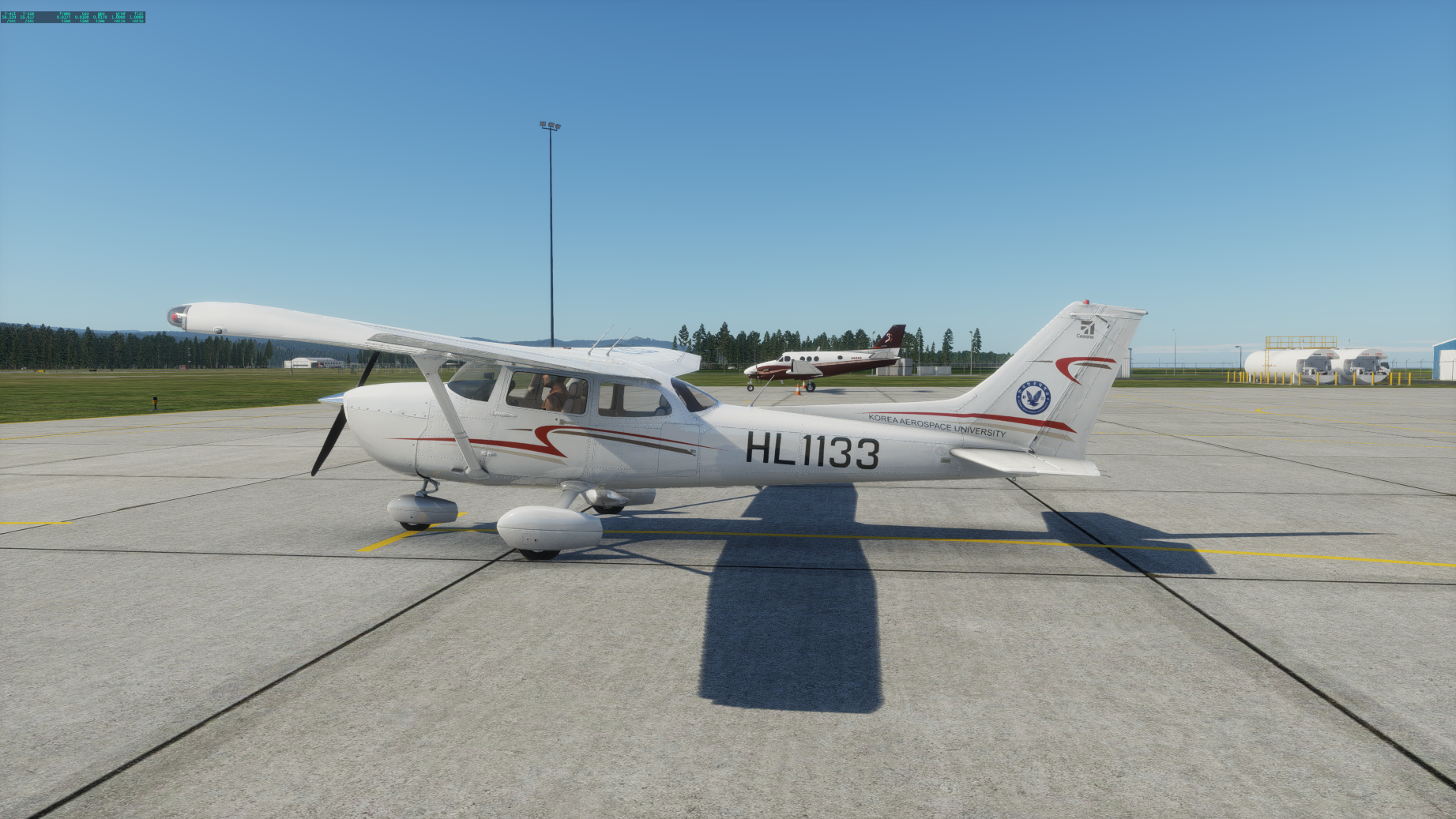 [Laminar C172SP] Korea Aviation University Cessna 172SP HL1133 ...