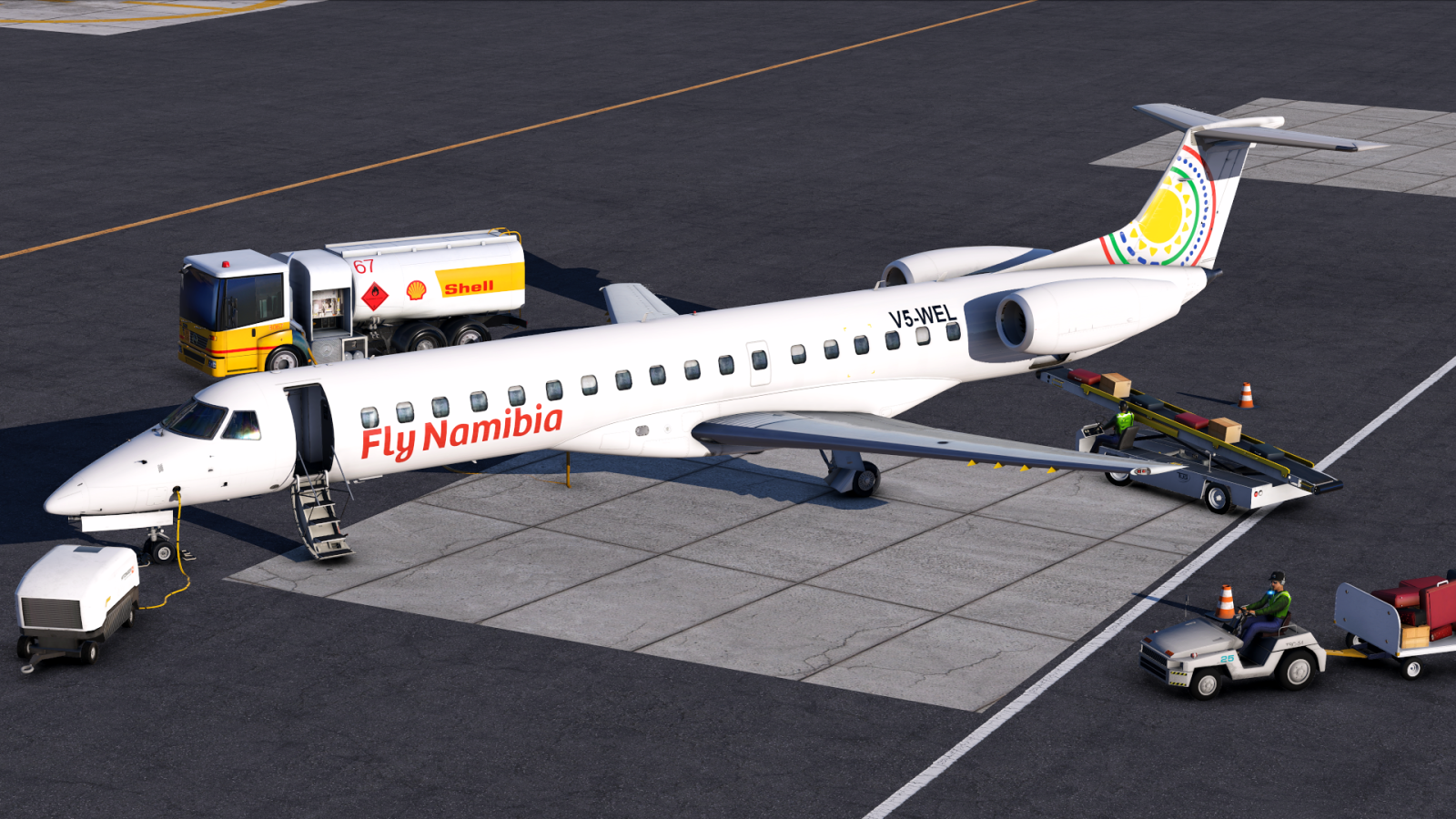 X-Craft FlyNamibia (Westair Aviation) Embraer ERJ-145MP/LR Pack - ERJ ...