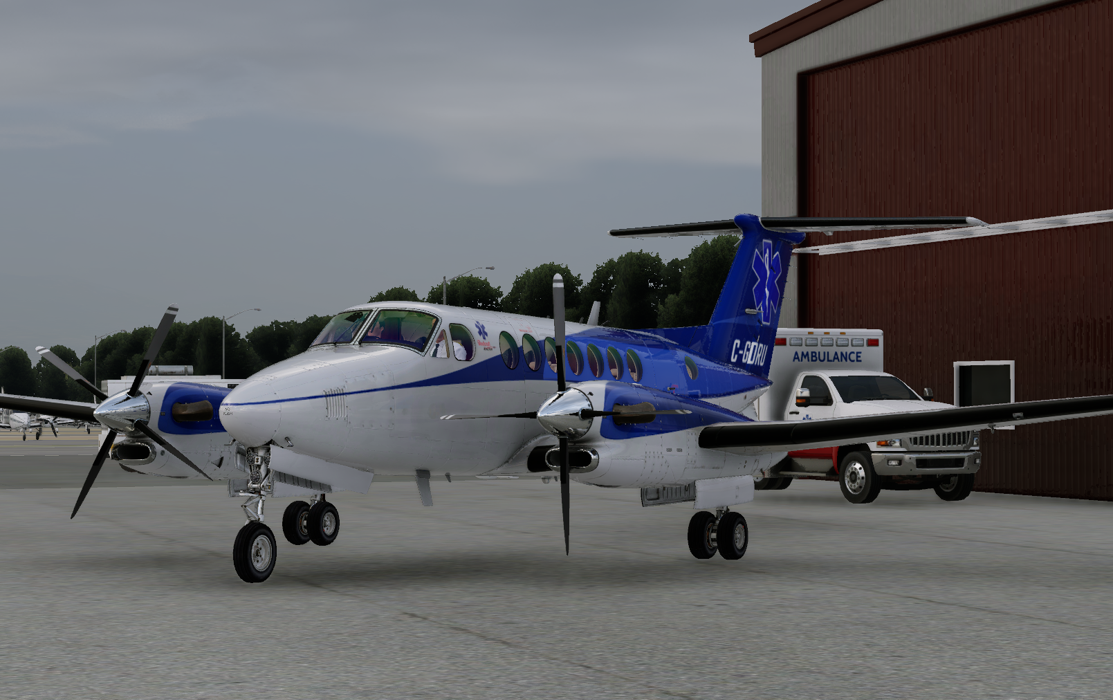 Carson Air King Air 350 Medevac C-GDRU - AFL King Air 350 - X-Plane.Org ...