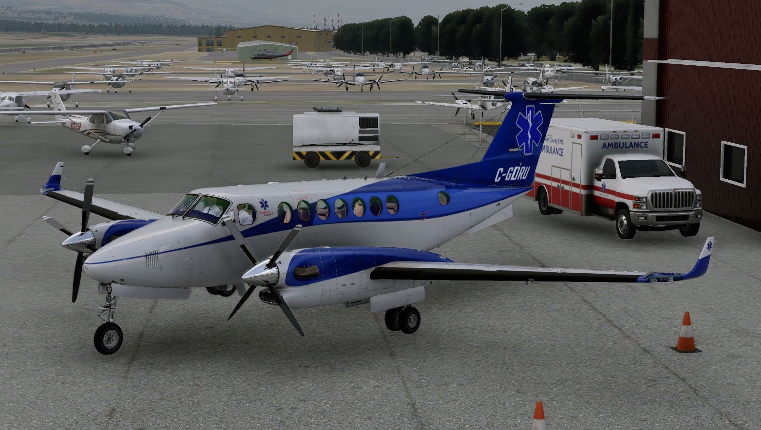 Carson Air King Air 350 Medevac C-GDRU - AFL King Air 350 - X-Plane.Org ...