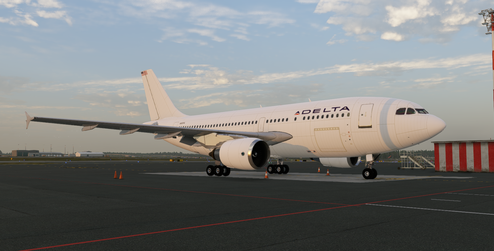 Delta Air Lines white N813PA for Cremonasoft Airbus A310 - Other ...