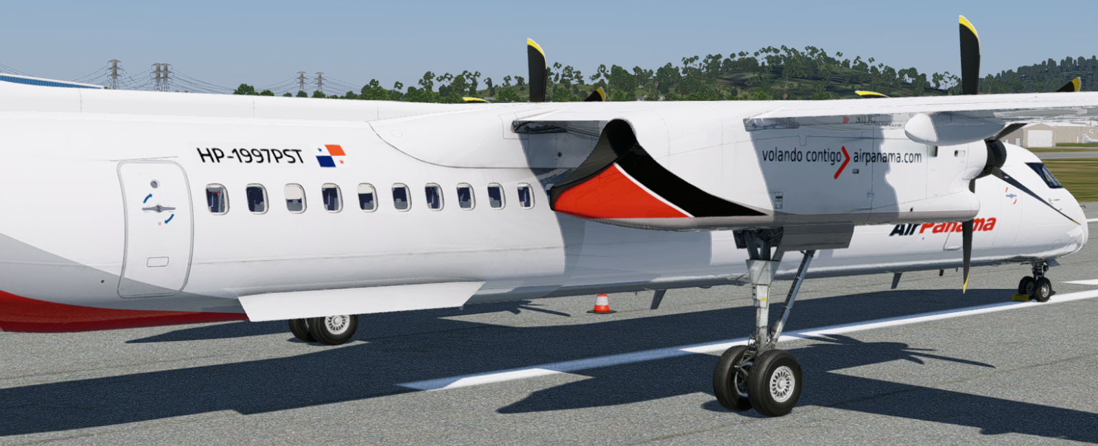 Air Panama Livery for Dash 8 Q400 - Q4XP by FlyJSim - X-Plane.Org Forum