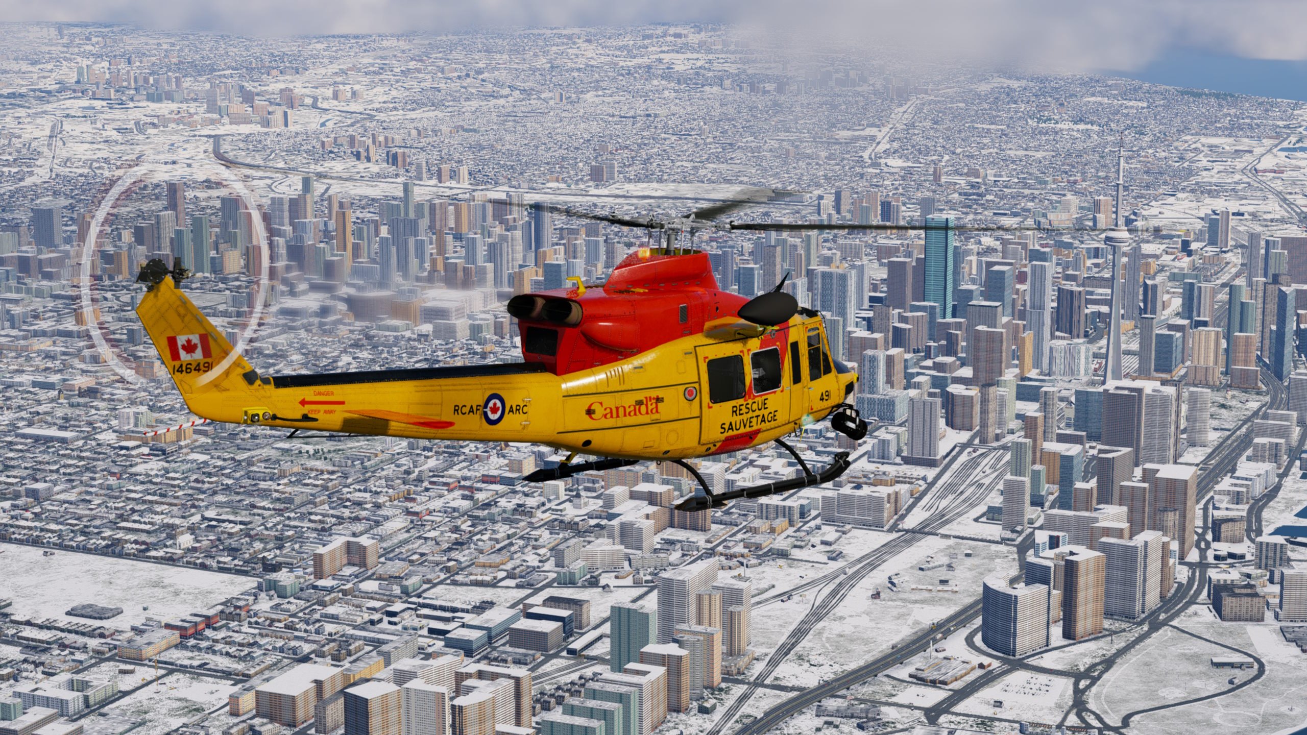Royal Canadian Air Force Bell 412 Griffon 424 T&R Sqn - X-Trident - X ...