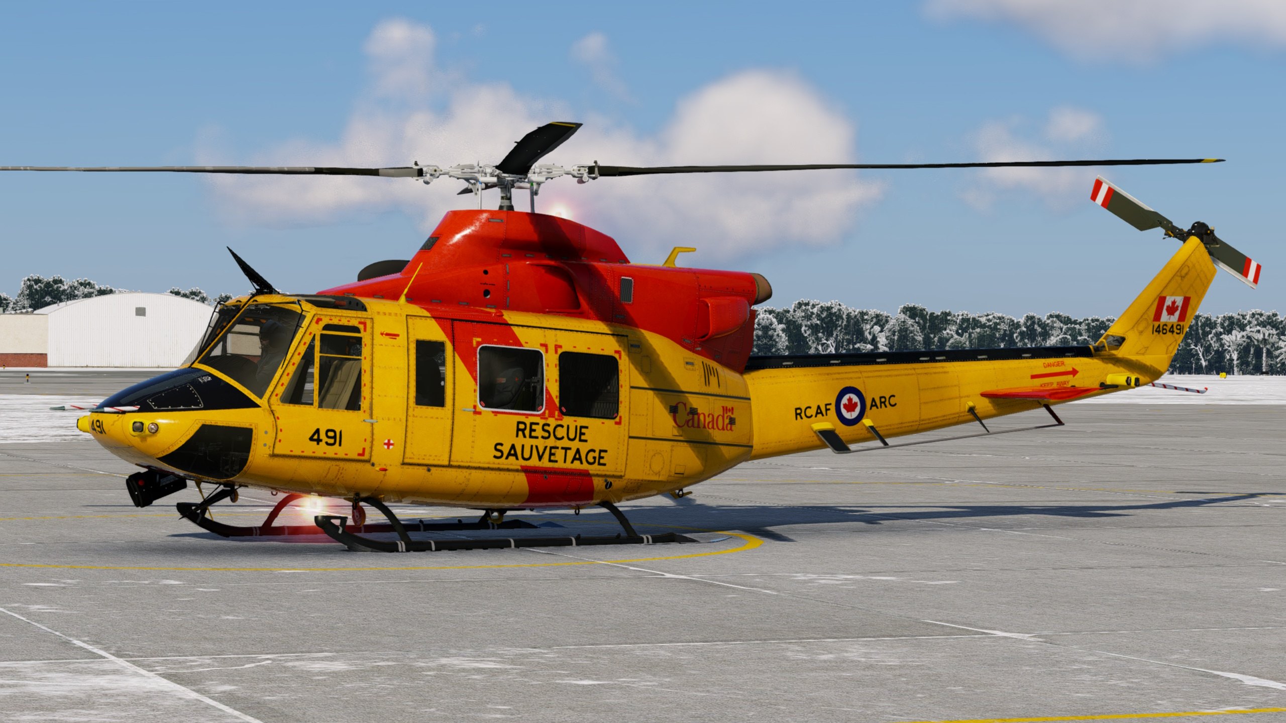 Royal Canadian Air Force Bell 412 Griffon 424 T&R Sqn - X-Trident - X ...