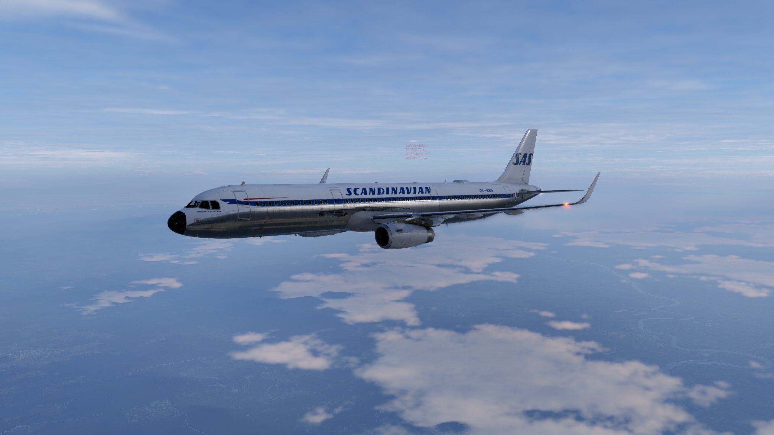 Scandinavian Airlines Retro Livery Toliss A321 - Toliss A321 - X-Plane ...