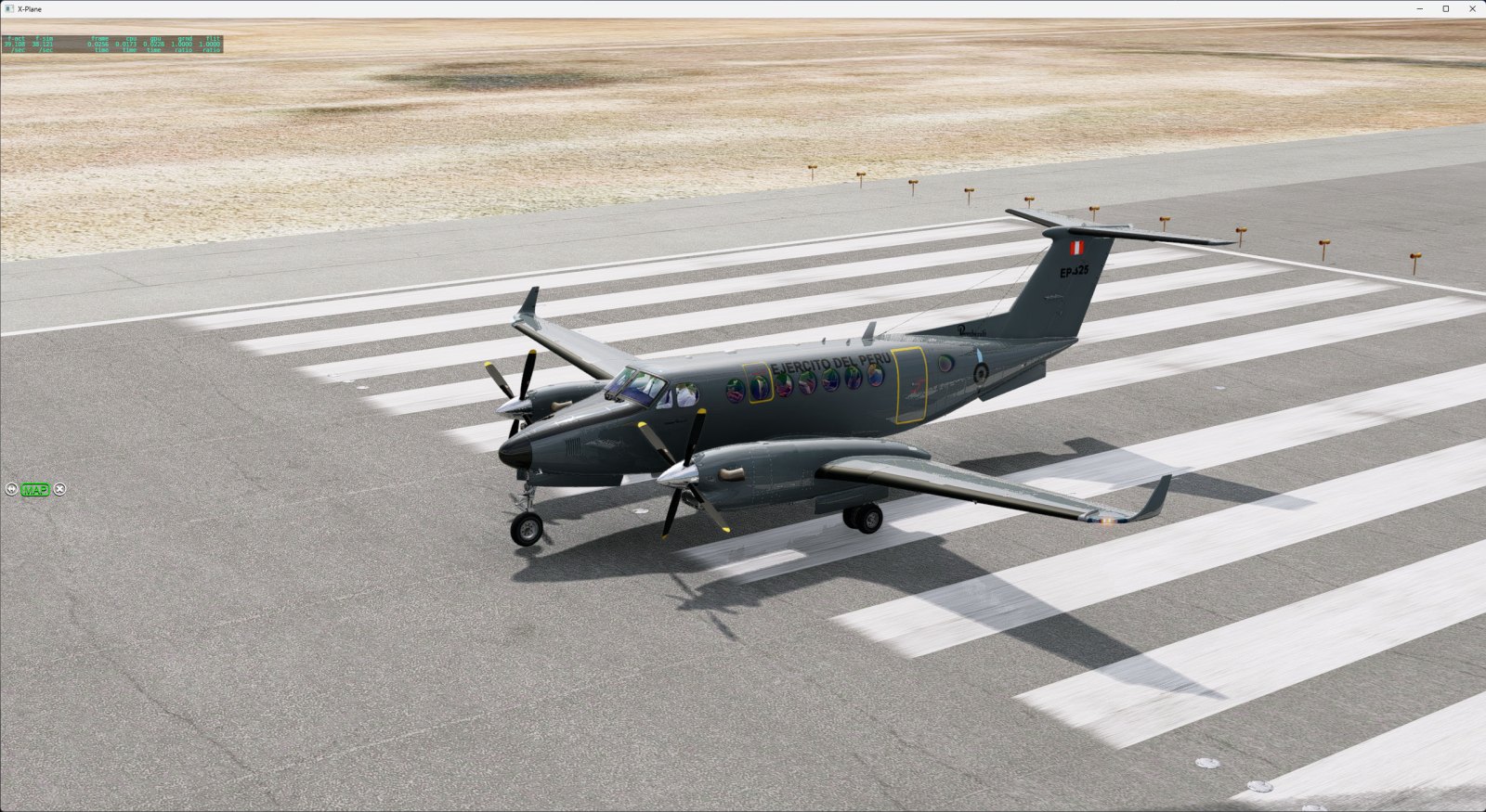 EP-825 Ejército del Perú-Realistic Military Livery | AirfoilLabs King ...