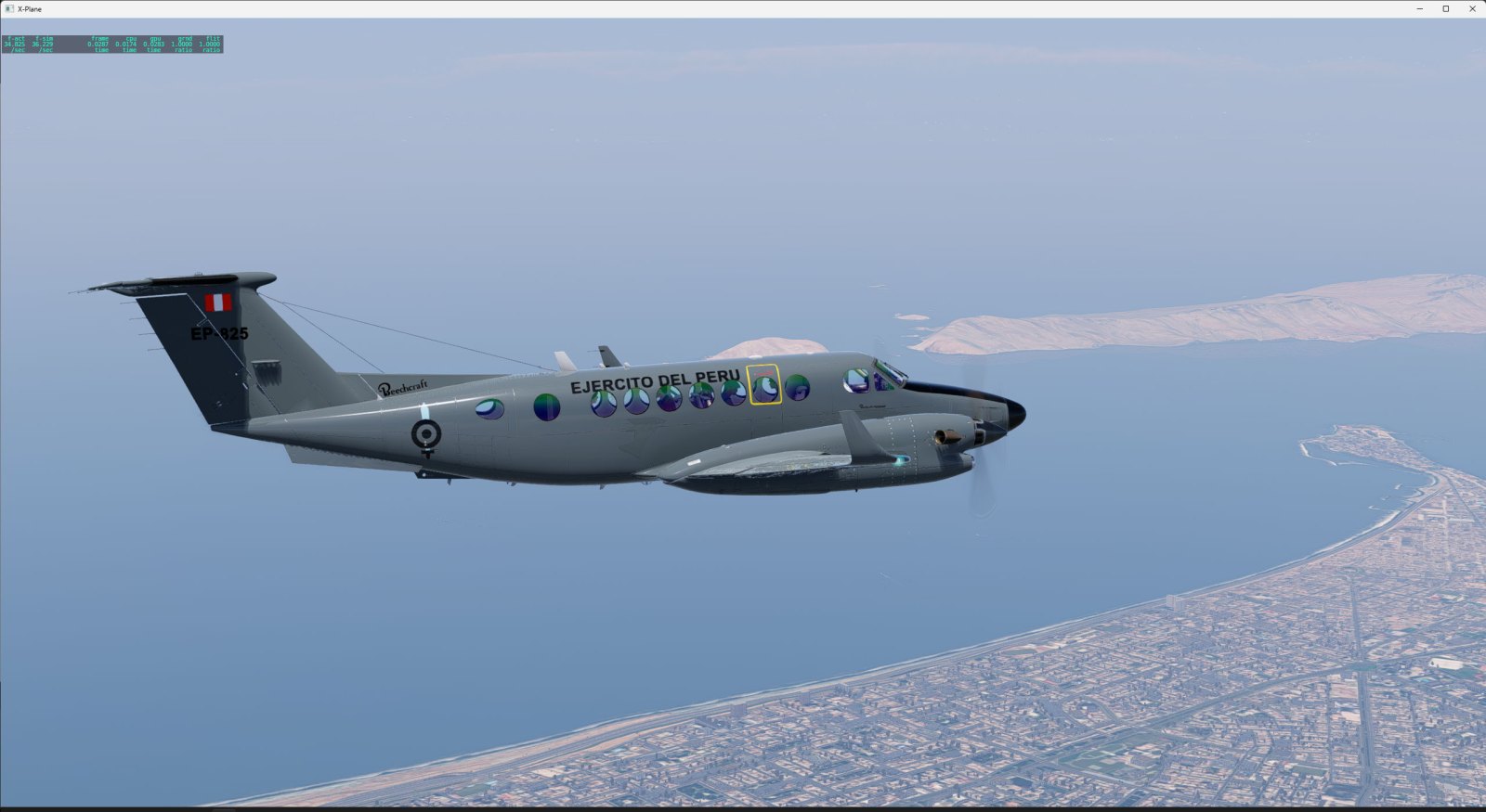 EP-825 Ejército del Perú-Realistic Military Livery | AirfoilLabs King ...