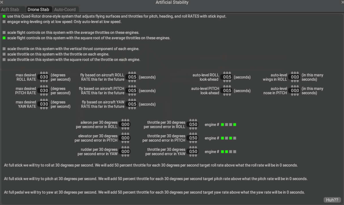 Quadcopter model from planemaker, controls dont work in xplane ...