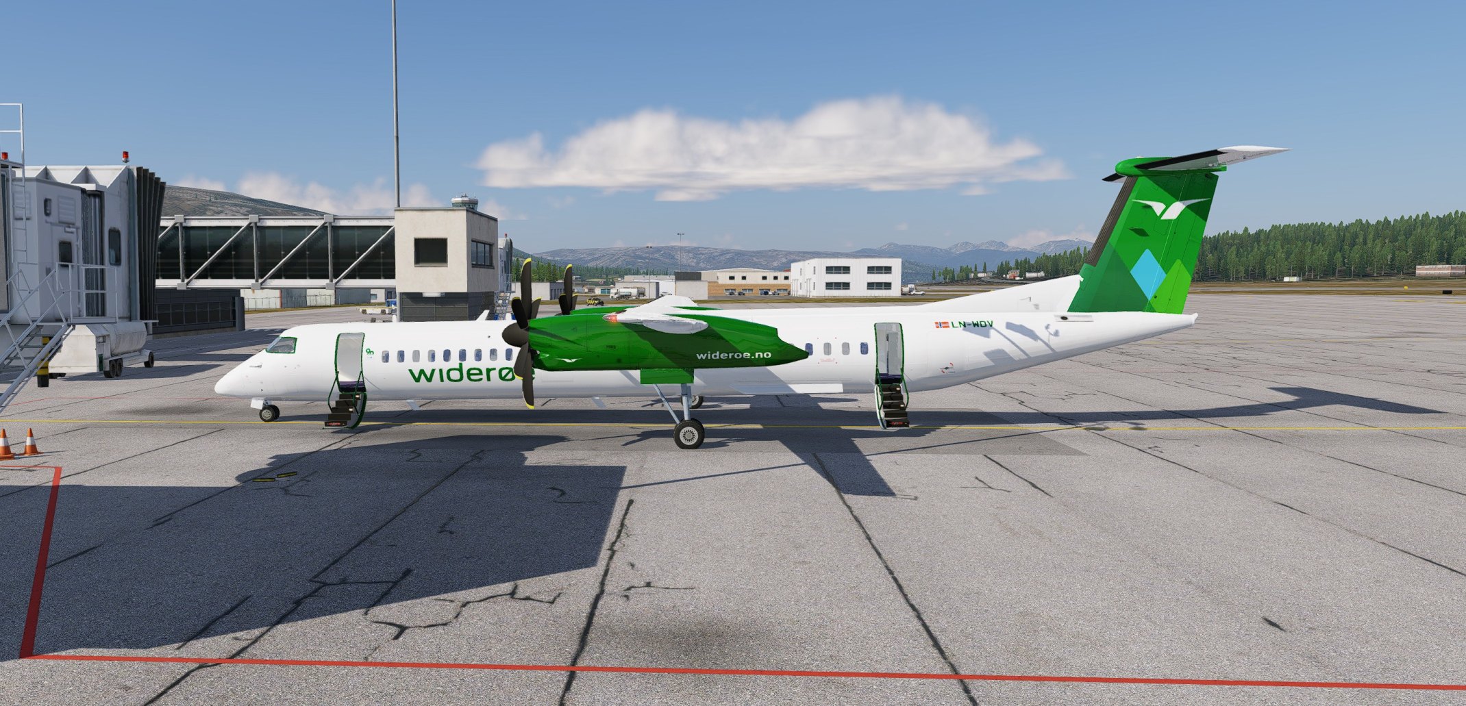 Manky1 Dash 8-Q400 Wideroe 2020 livery pack - Other Aircraft Livery - X ...