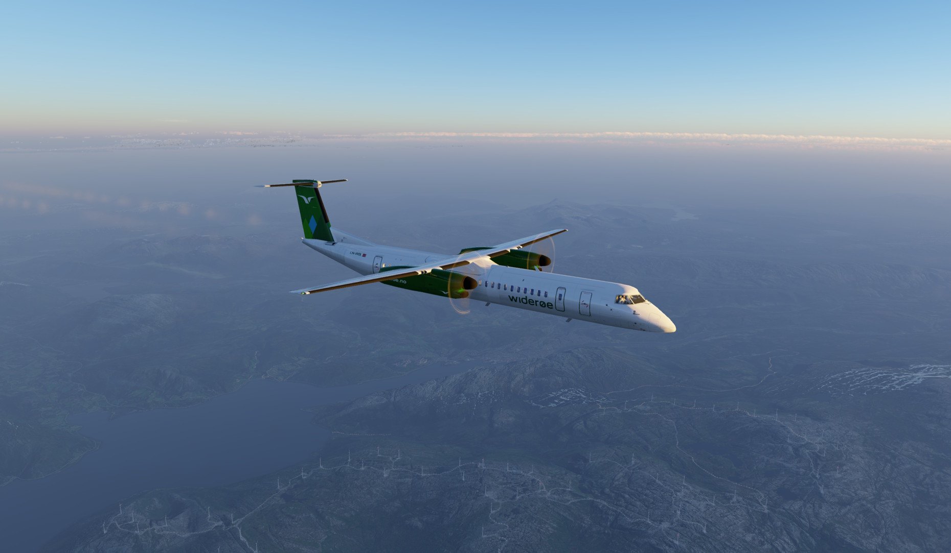 Manky1 Dash 8-Q400 Wideroe 2020 livery pack - Other Aircraft Livery - X ...