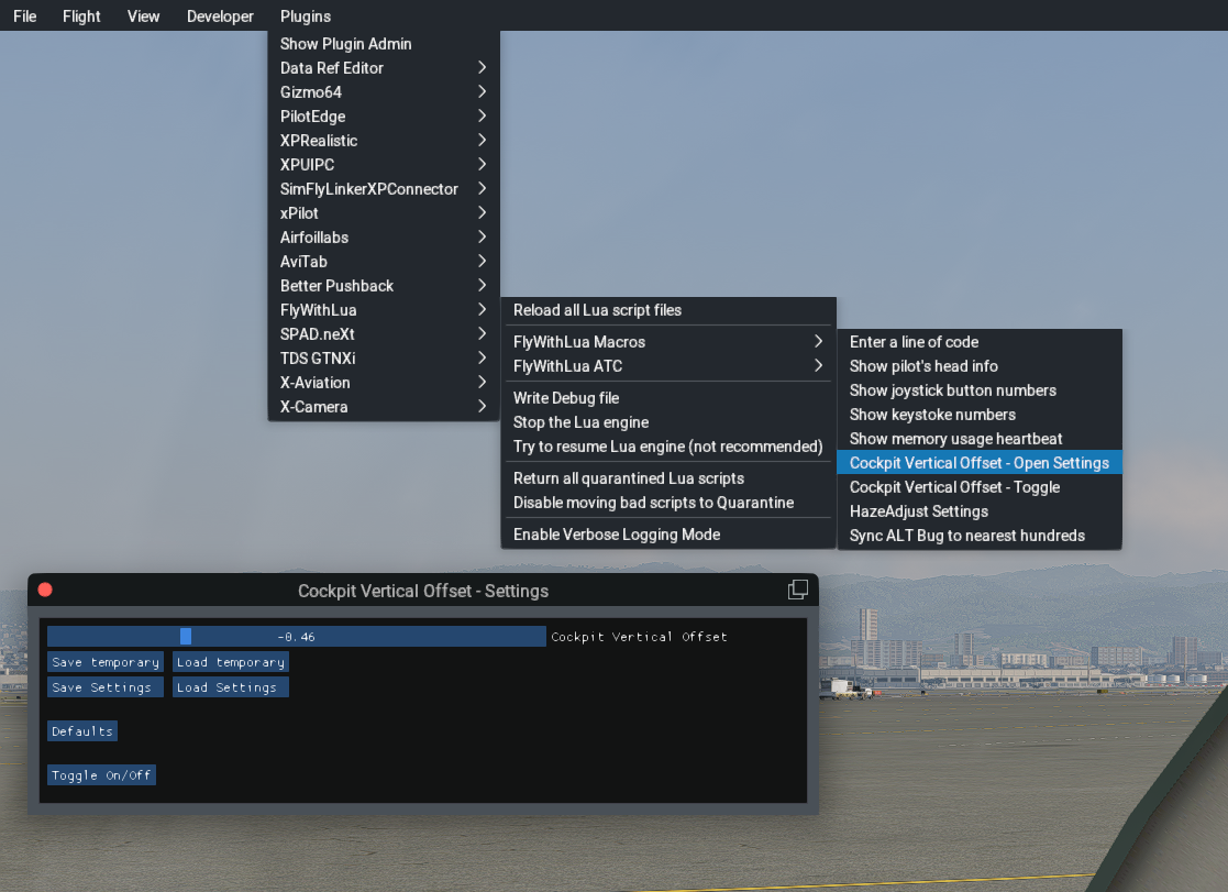 Cockpit Vertical Offset (Lua Script) - Utilities - X-Plane.Org Forum