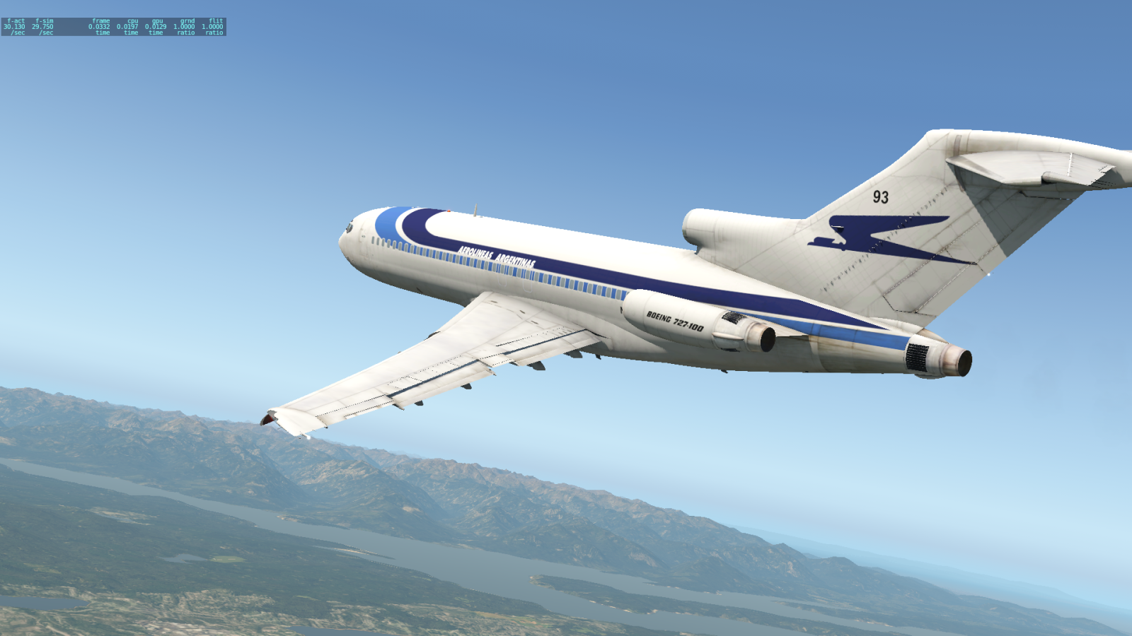 FlyJSim 727-100 | Aerolíneas Argentinas - N1993 | By Talgo - FlyJSim ...