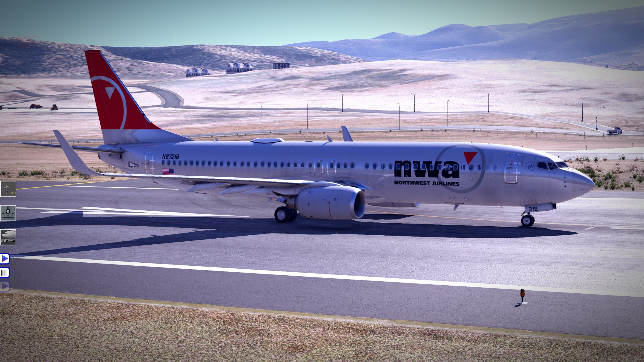 Northwest Airlines Silver 737-800 Level Up - Other Aircraft Livery - X ...