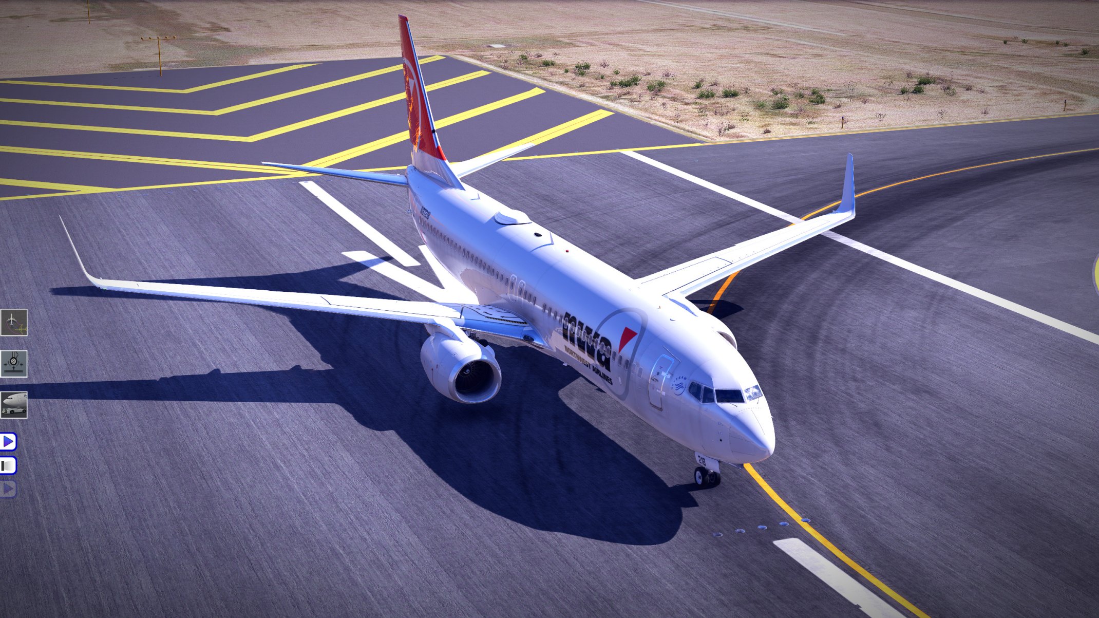 Northwest Airlines Silver 737-800 Level Up - Other Aircraft Livery - X ...