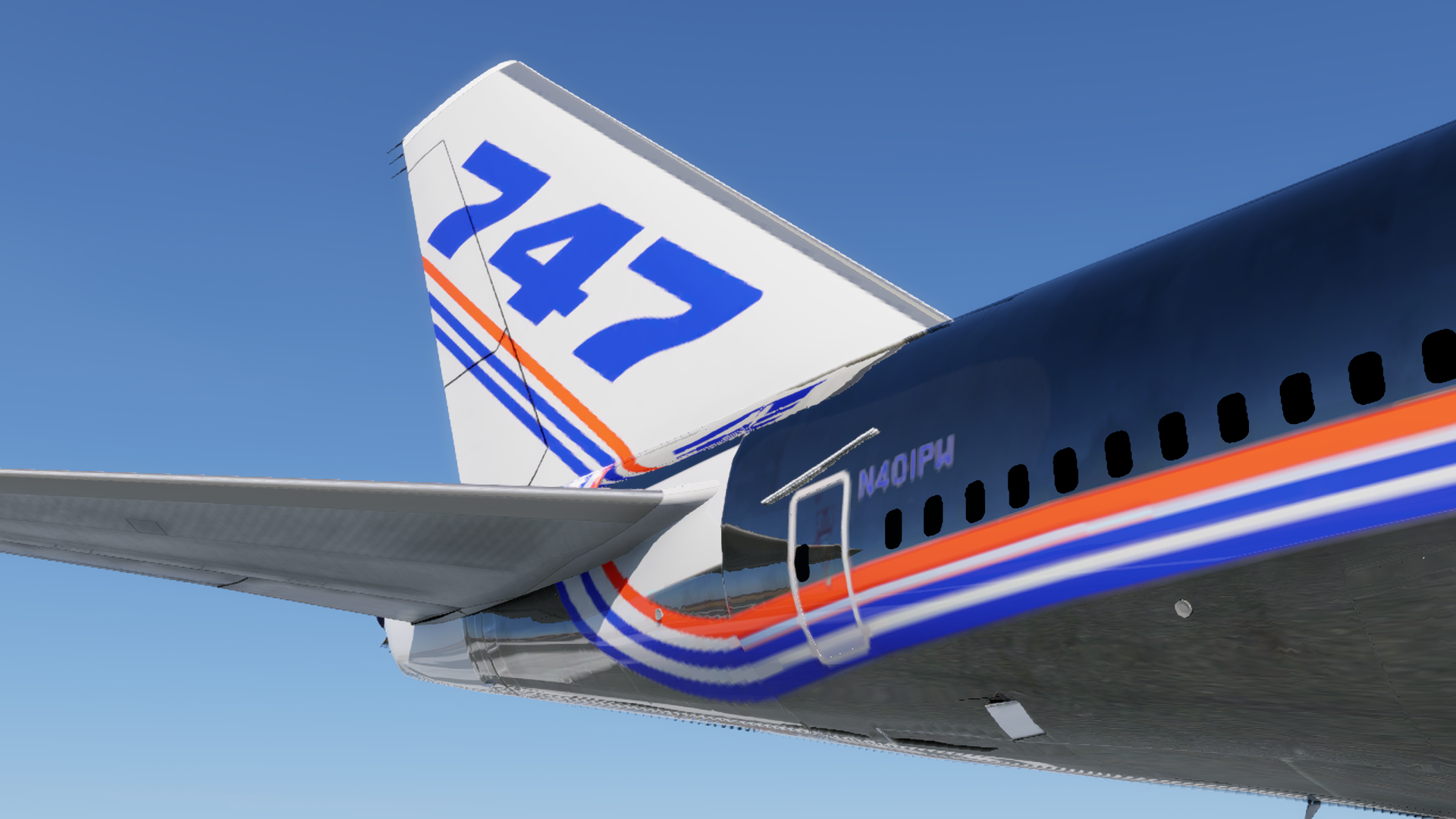 Boeing 747-400 prototype N401PW Boeing House livery Sparky ( With ...