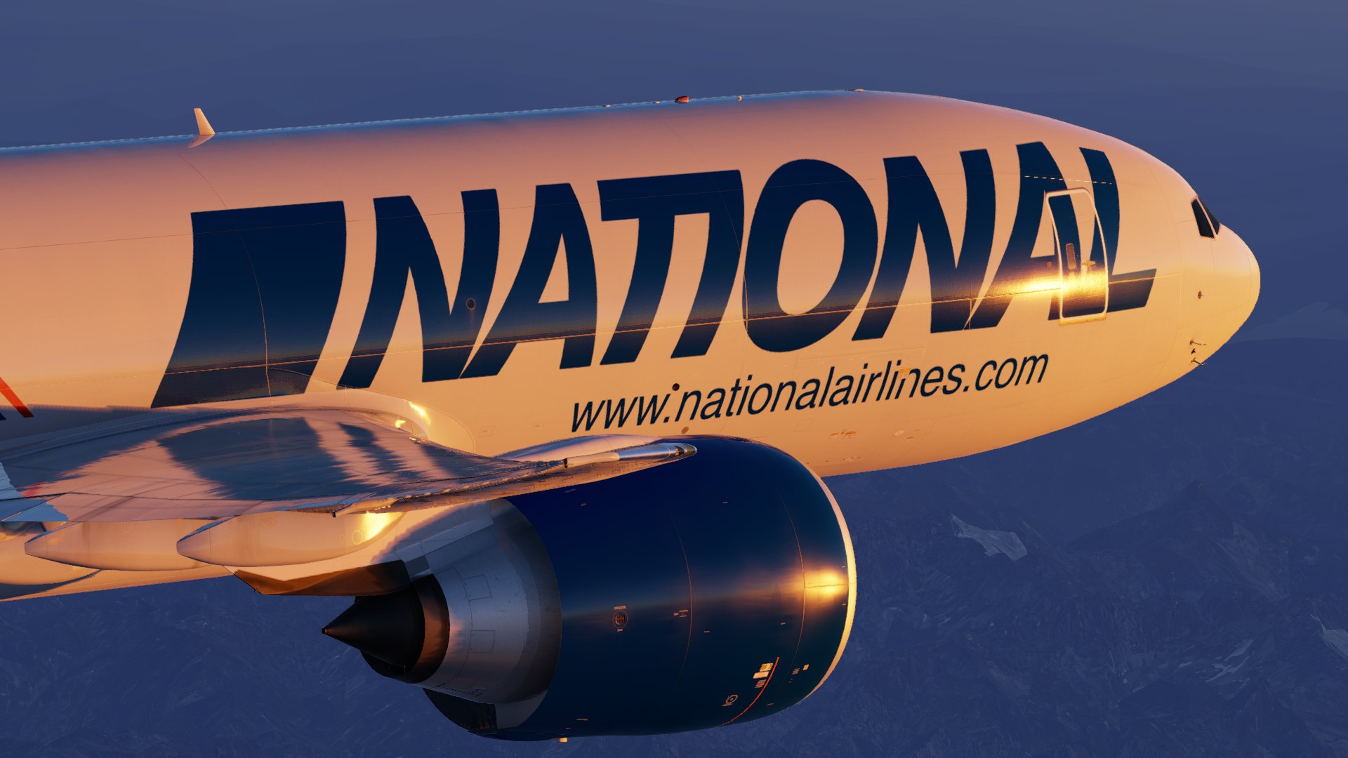 National Airlines Boeing 777F - N791CA - FlightFactor 777v2 Freighter ...