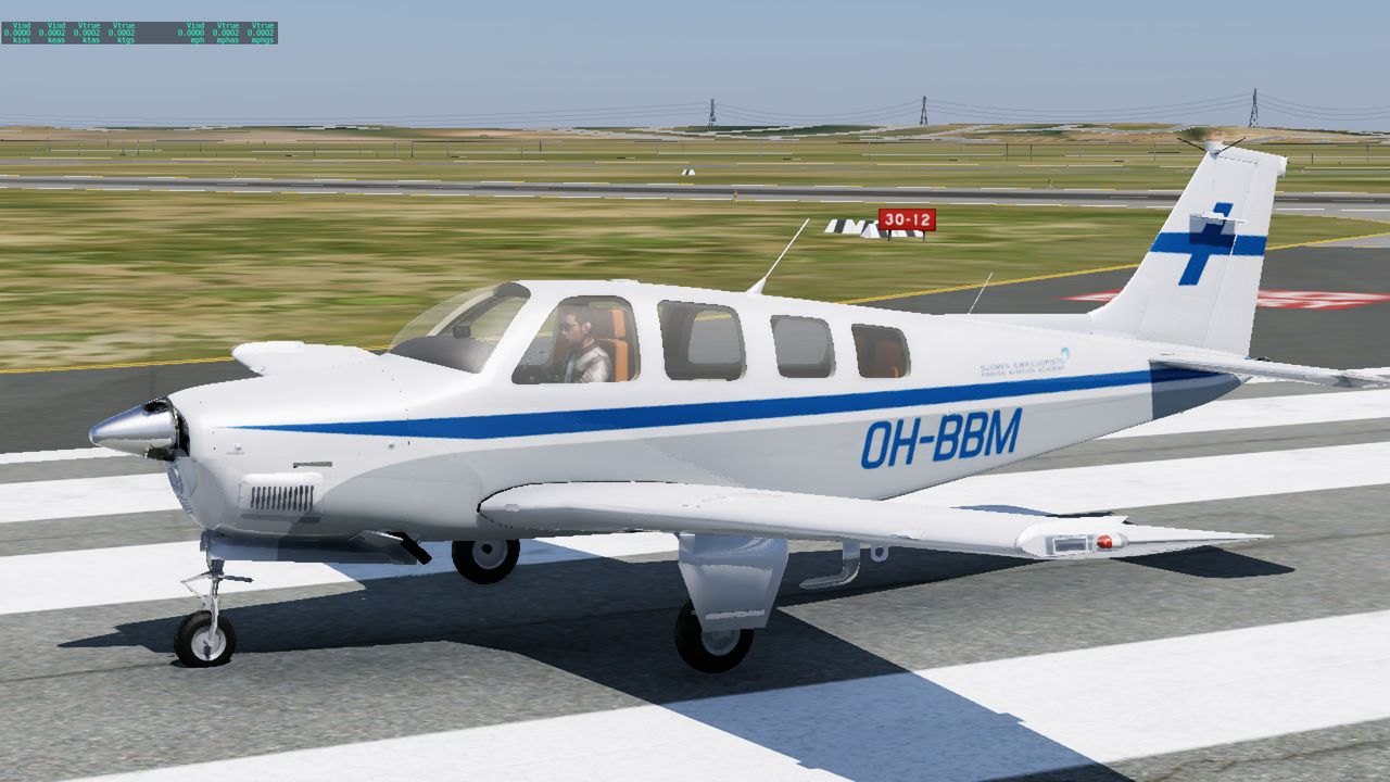 Beechcraft Bonanza A36 (MP freeware) - Livery OH-BBM Finnish Aviation ...