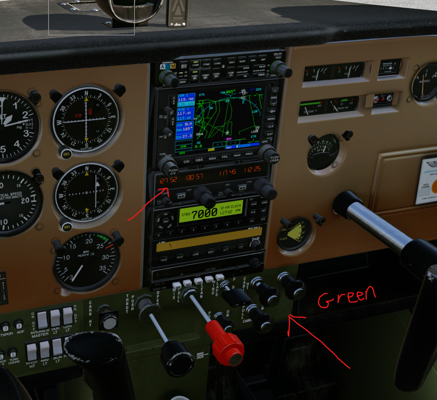 Cockpit Color & 8.33 Khz question - Thranda Cessna 172 M - X-Plane.Org ...