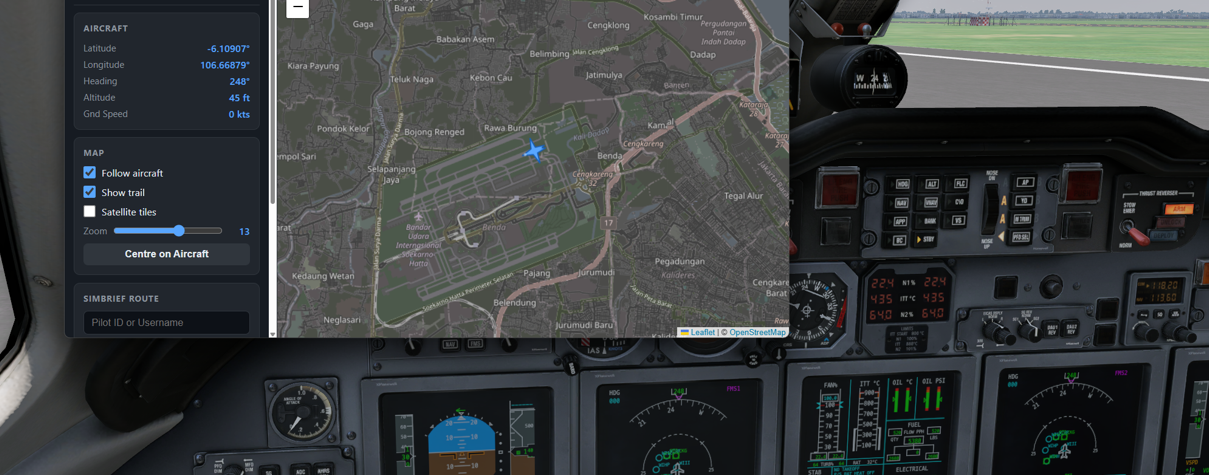 DogeTracker - Free Live Moving Map for X-Plane 12 (browser ...