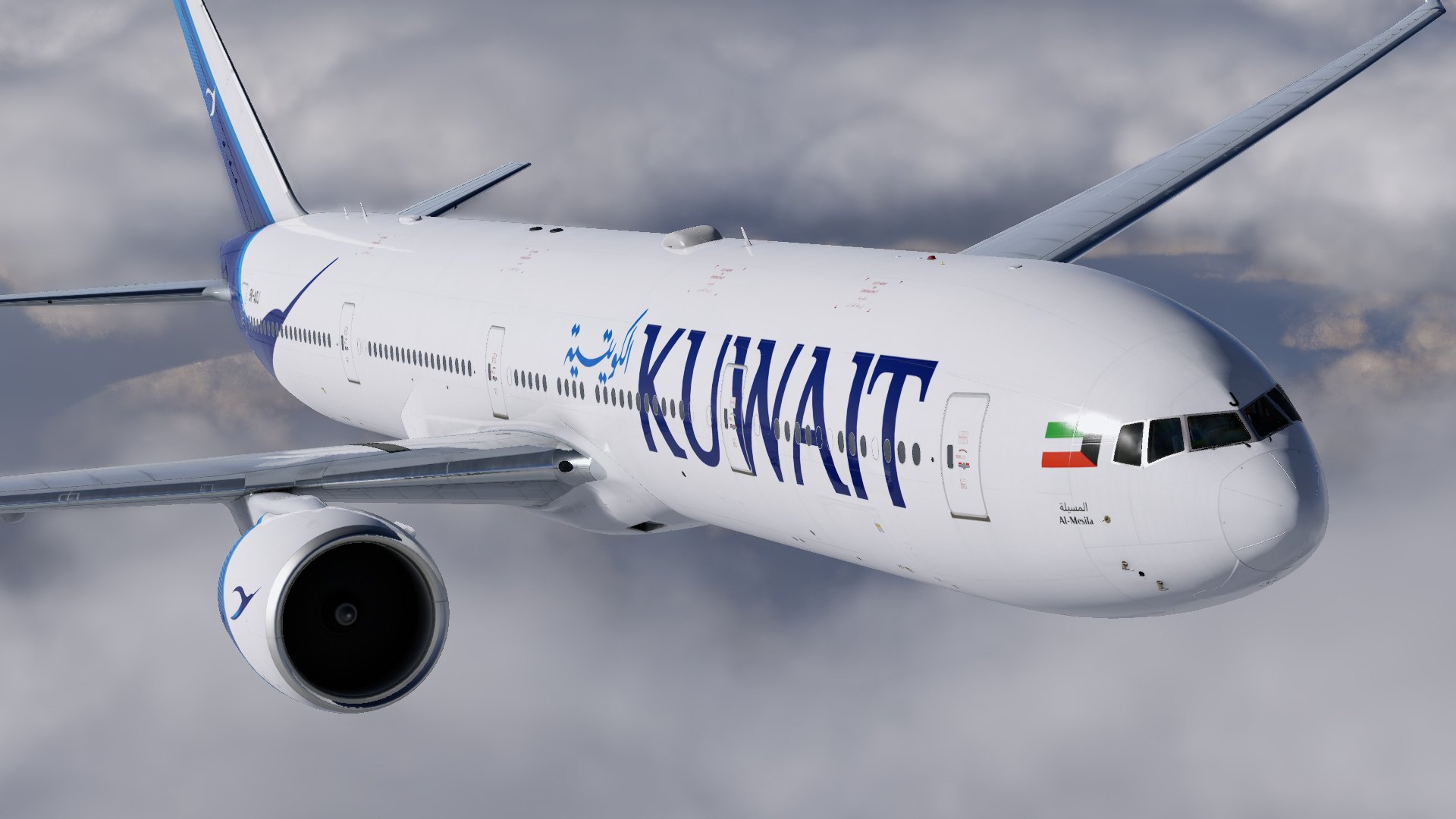 Kuwait Airways 9K-AOJ 777-300ER - FF777V2 - FF 777 Ultimate - X-Plane ...