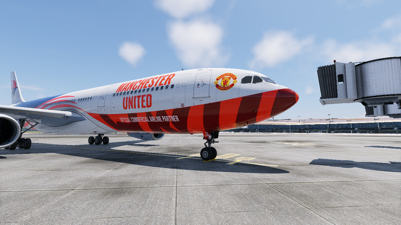 [LAMINAR A330] Malaysia Airlines [9M-MTL] Manchester United Special ...