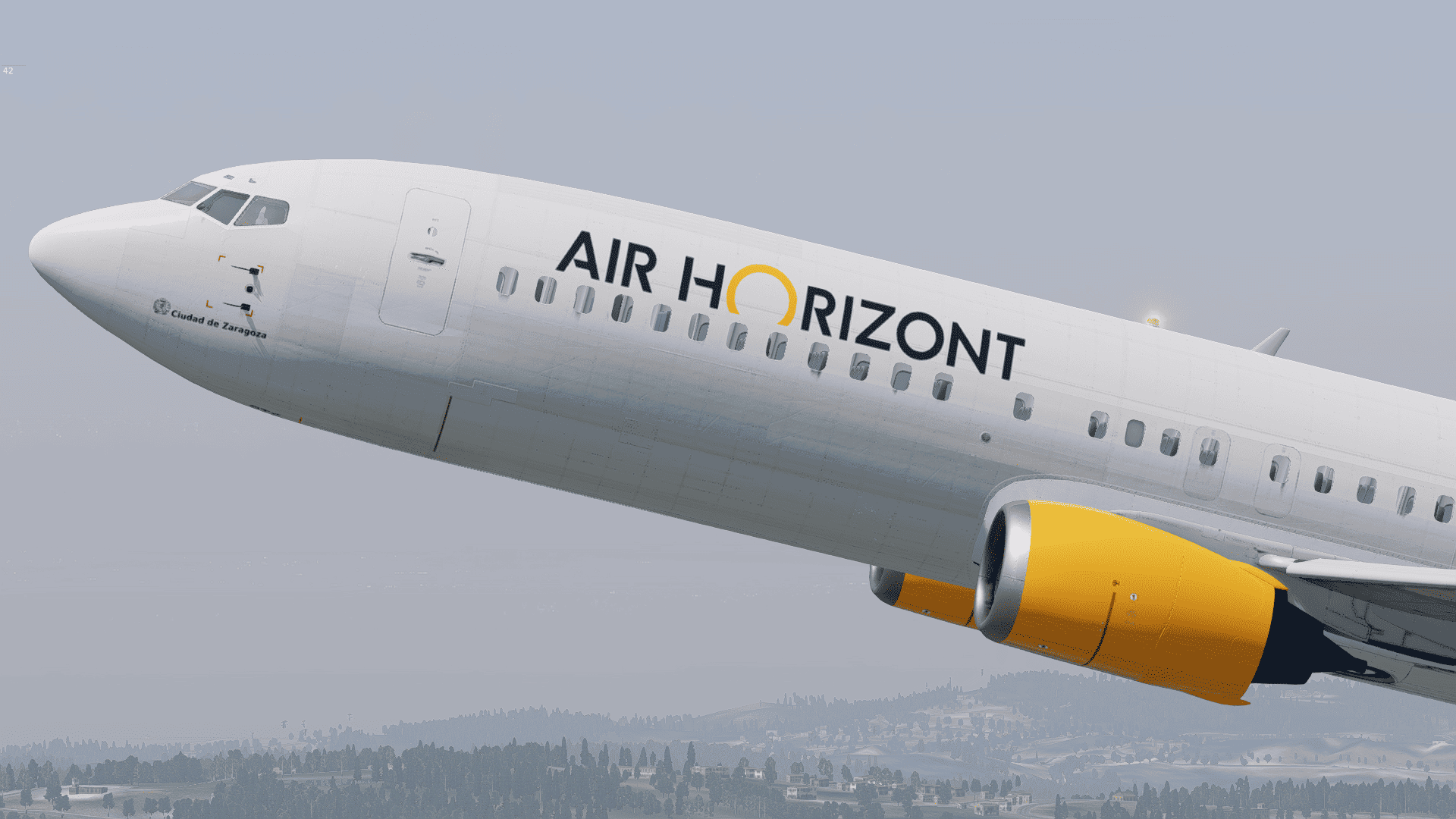 Air Horizont 9H-GTC "Ciudad de Zaragoza" for Flight Course B737-400 ...