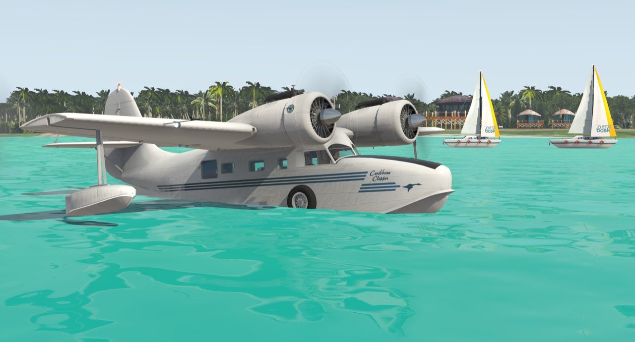N93GS ‘Caribbean Clipper’ Grumman Goose livery for Ddenn Retractable ...
