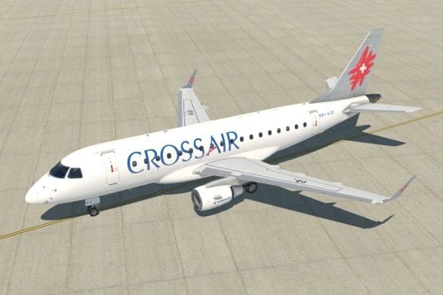 X-Crafts E-Jets Family E170 Crossair PP-XJC - E-Jets Family by X-Crafts ...