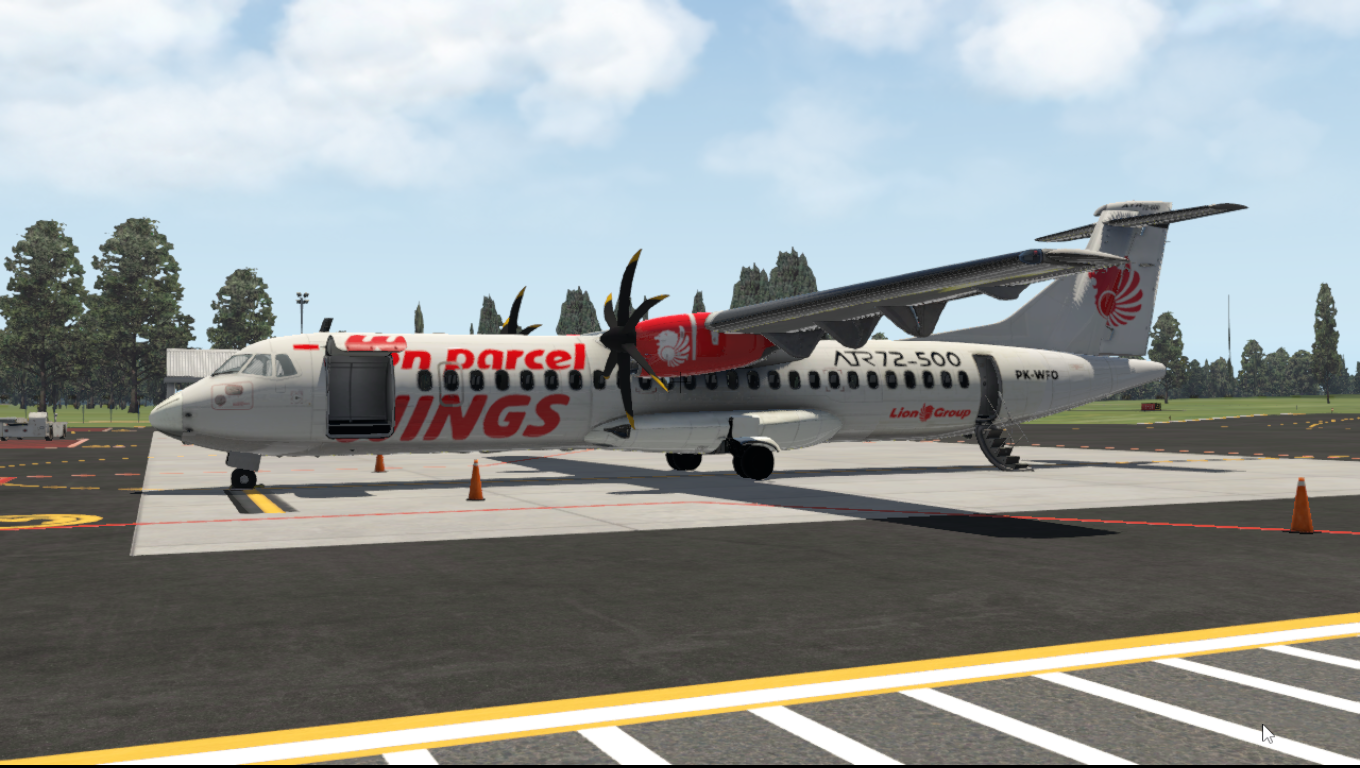 Aerosoft ATR 72-500 Wings Air PK-WFO Lion Parcel Livery for X-Plane ...