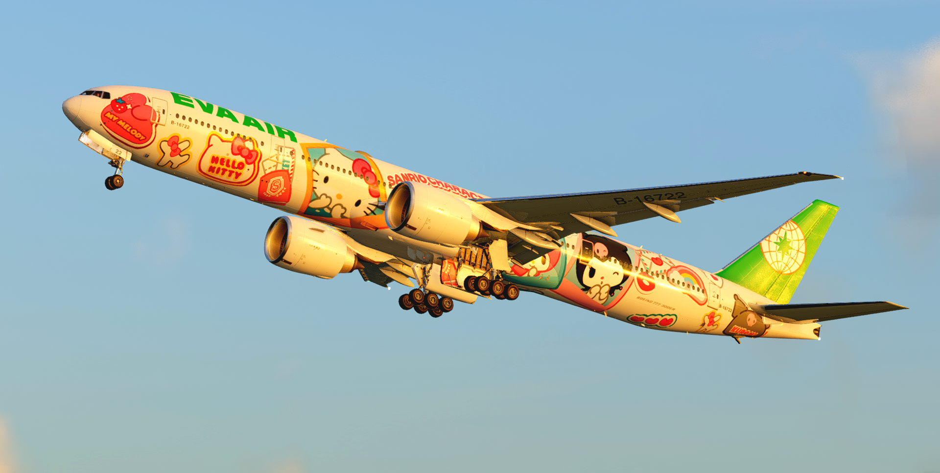 EVA Air Besties Jet (B-16722) for Flight Factor B777-300ER V2 - FF 777 ...