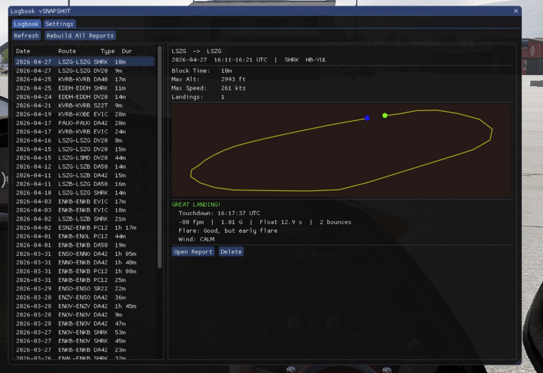 X-Plane 12 Flight Logger and Landing Rating (XP Pilot Suite ...