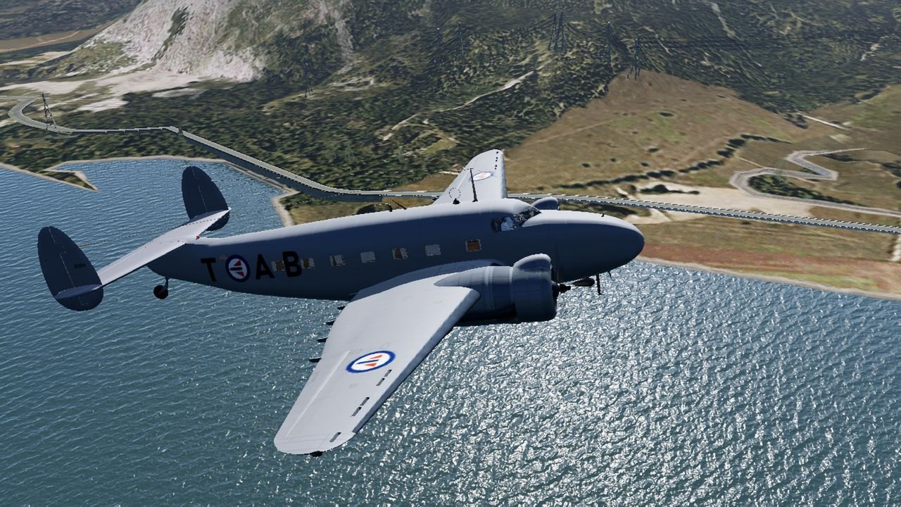 OliXsim Lockheed L-18 of Royal Norwegian Air Force T-AB serial 2084 ...