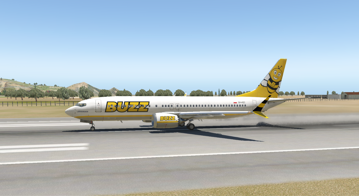 BUZZ (Ryanair) for B737 MAX 8 - Real Ops Textures / Liveries - X-Plane ...