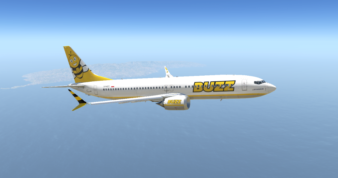 BUZZ (Ryanair) for B737 MAX 8 - Real Ops Textures / Liveries - X-Plane ...