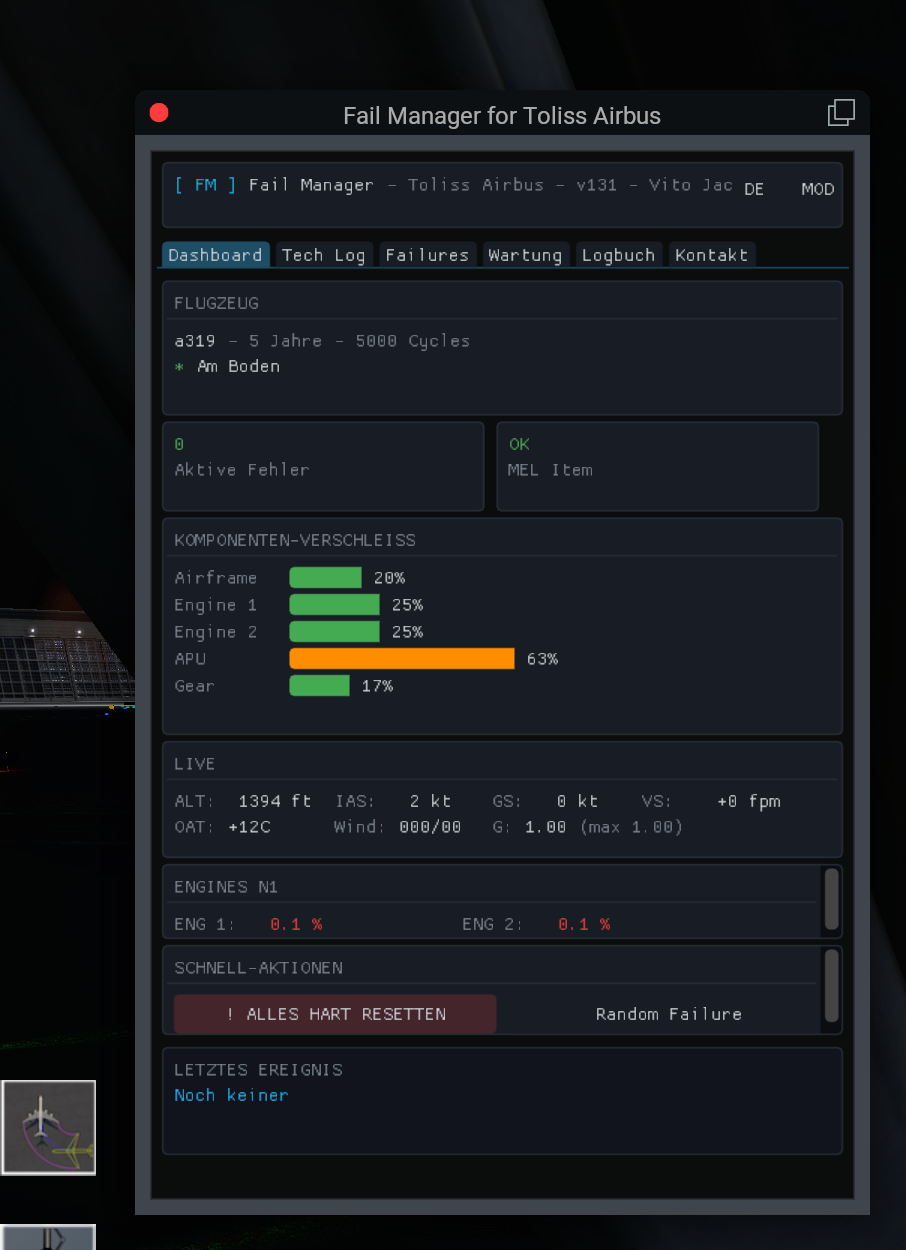 Fail Manager for ToLiss Airbus - Payware Utilities - X-Plane.Org Forum