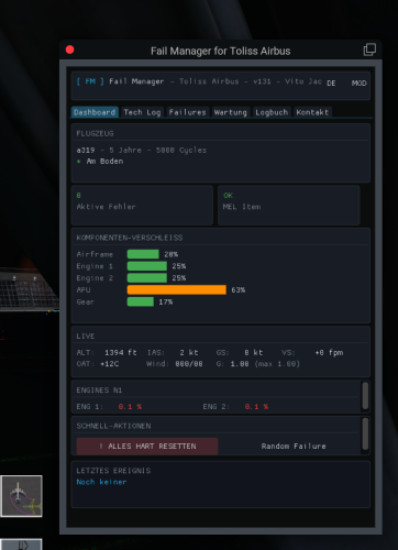 Fail Manager for ToLiss Airbus - Payware Utilities - X-Plane.Org Forum