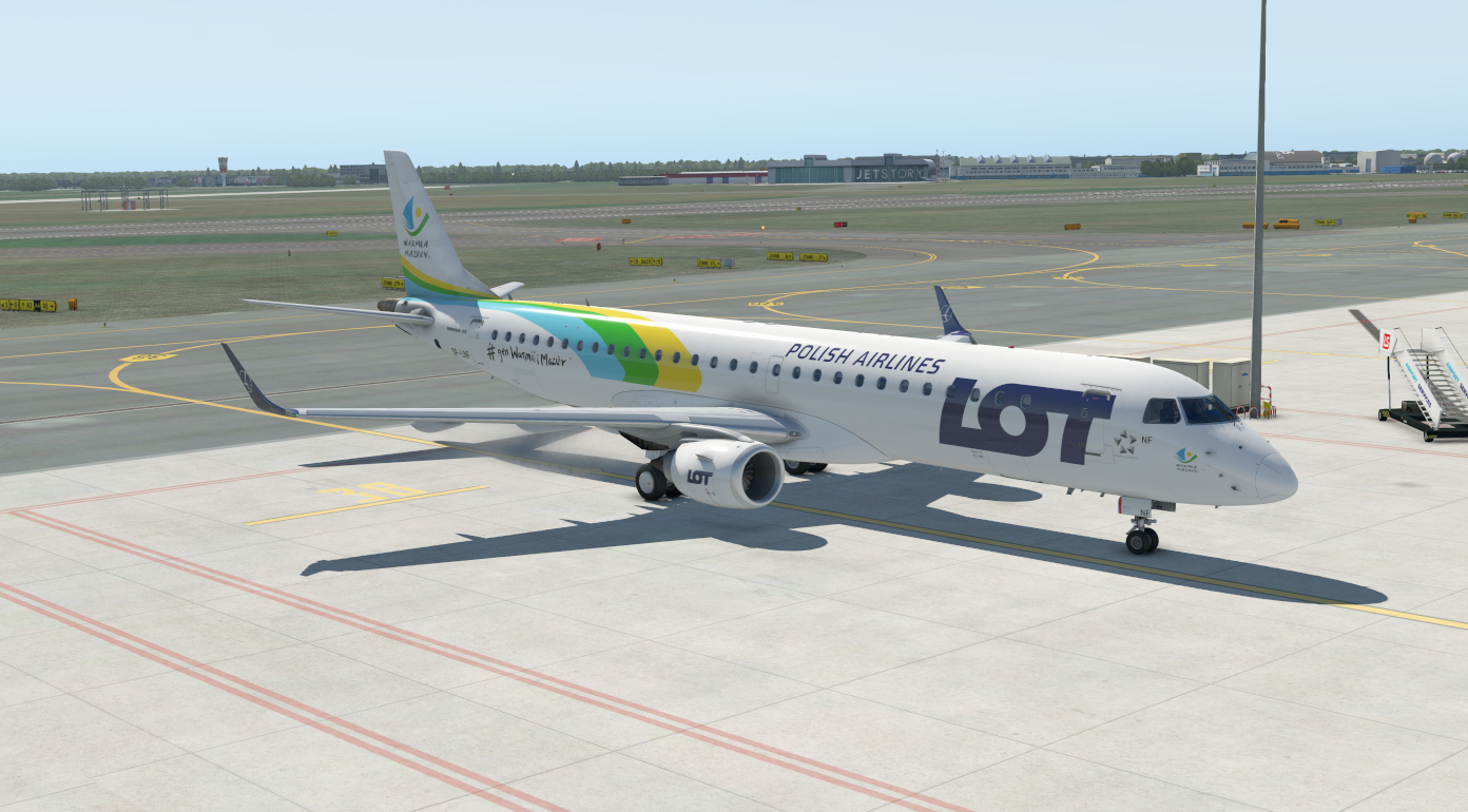 LOT Polish Airlines SP-LNF Warmia i Mazury livery for Xcrafts e195 - E ...