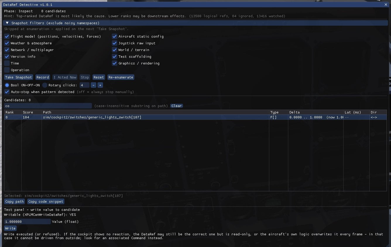 DataRef Sherlock (DataRef Detectiv) for X-Plane 12 (Win + Mac + Linux ...