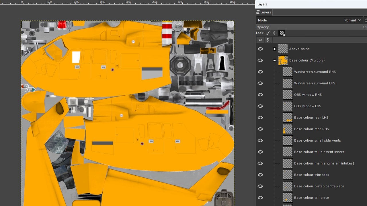 Paint Kit (standard door) for the default XP12 Sikorsky S-76 - Default ...